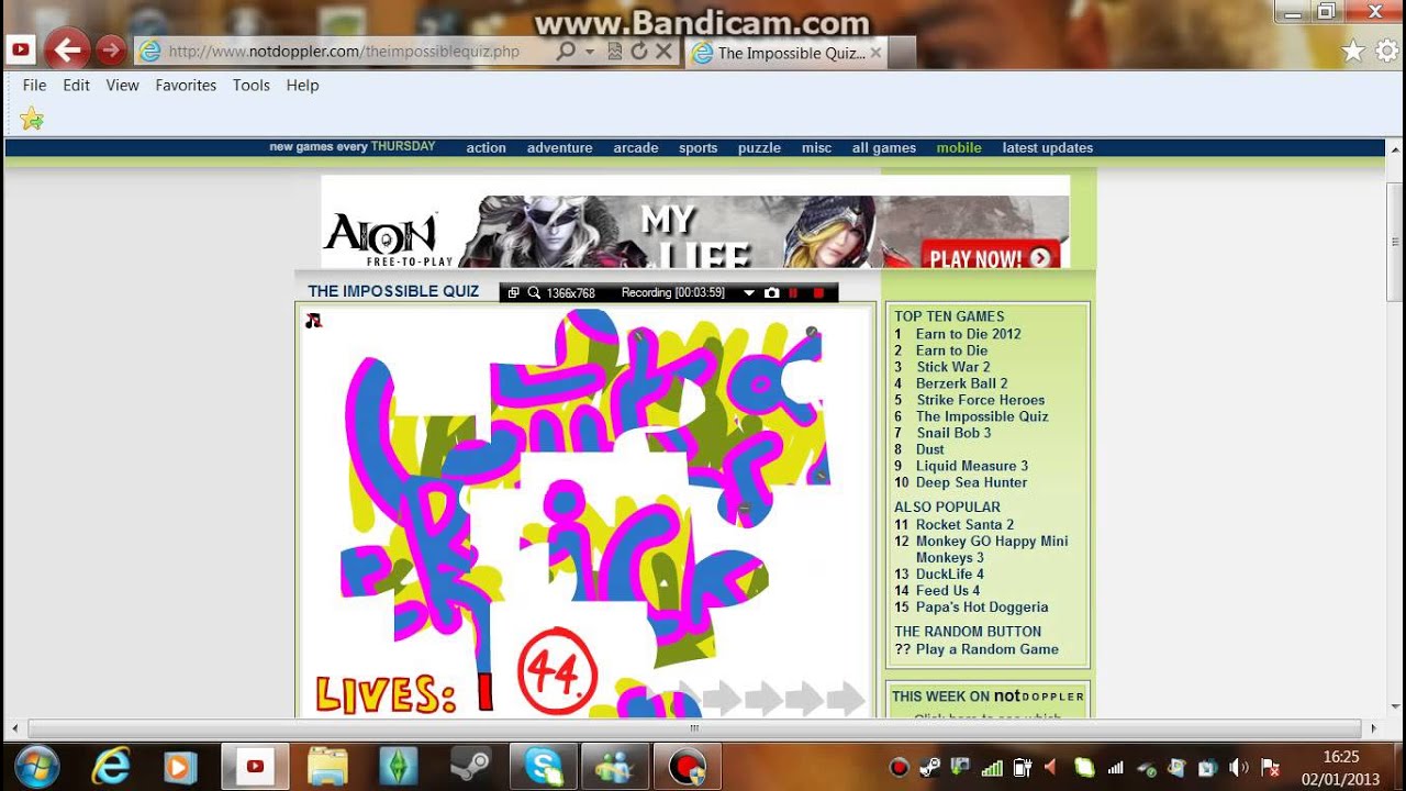 Impossible Quiz 50 Questions YouTube impossible-quiz-50-questions-youtube