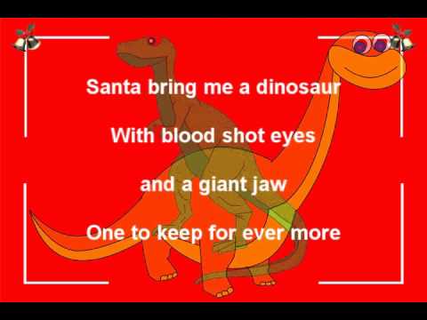 Santa bring me a dinosaur-Funny Christmas song by Bob Brown - YouTube