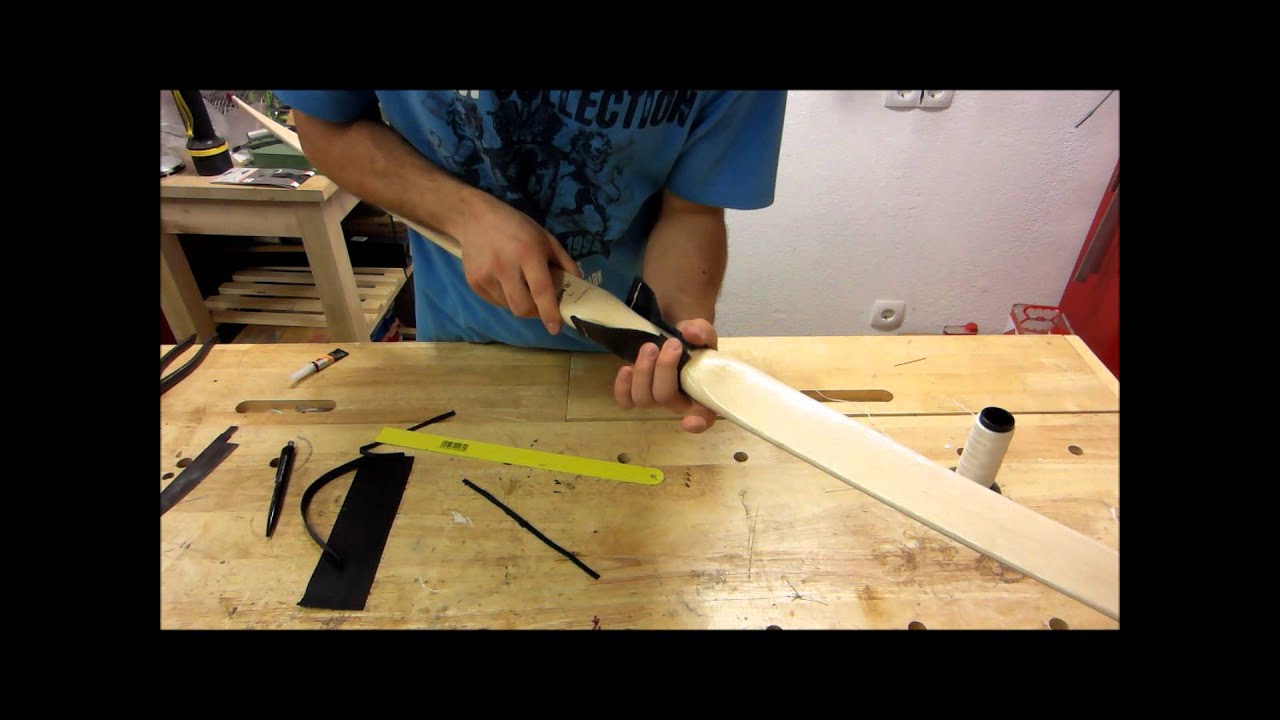Der Bau eines Haselnussflachbogens mit Leinenbacking Teil 18 - YouTube