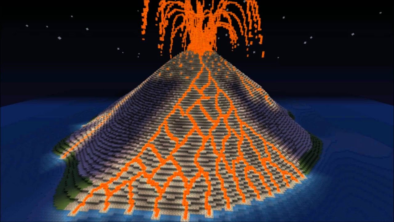 Minecraft Erupting Volcano YouTube minecraft-erupting-volcano-youtube