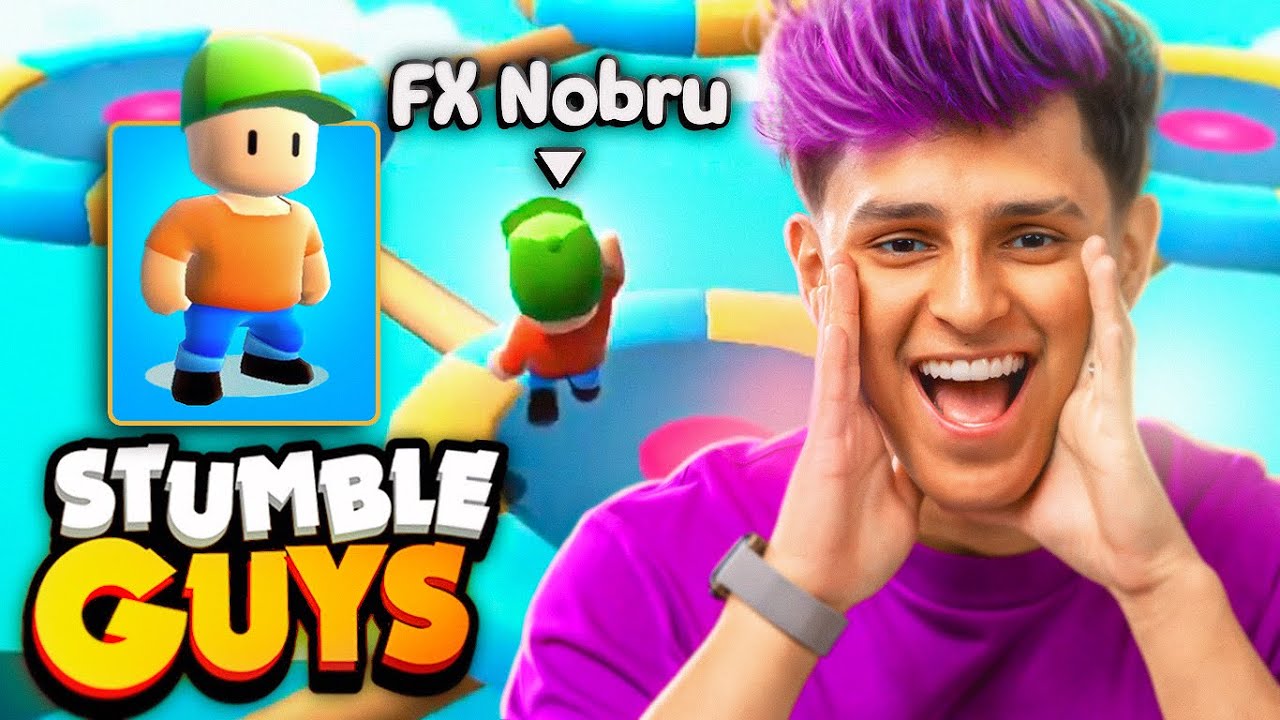 JOGUEI STUMBLE GUYS PELA PRIMEIRA VEZ!! | Free Fire Mania