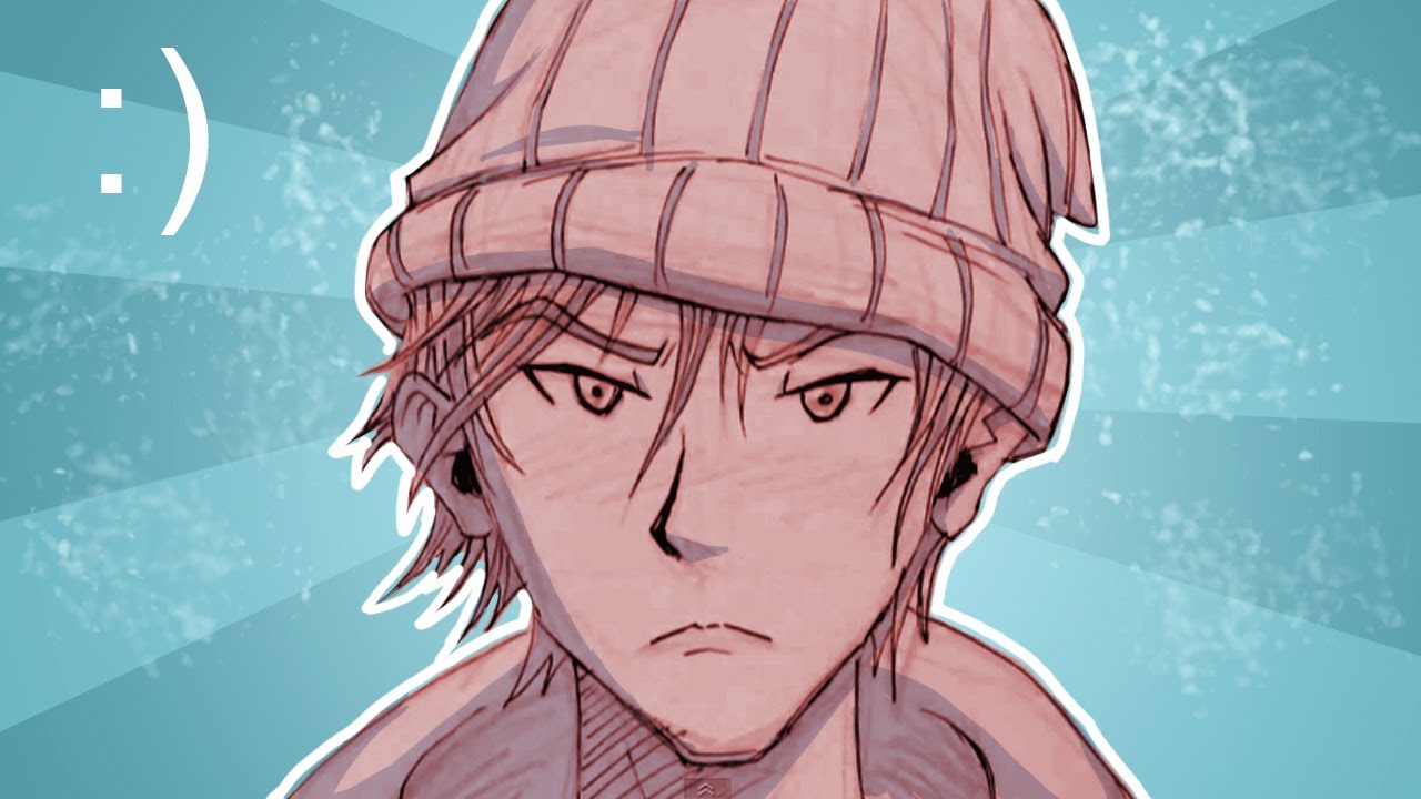 How To Draw Manga Face With Beanie Time Lapse YouTube
