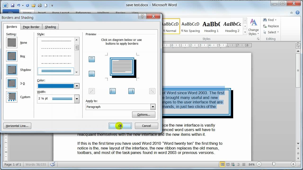 How To Put A Border On Microsoft Word 2010 Vvticook