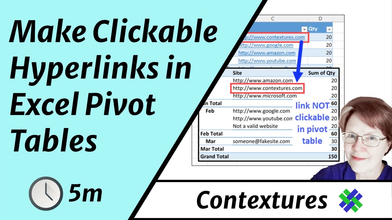 Create Fake Hyperlinks In Excel Pivot Table YouTube