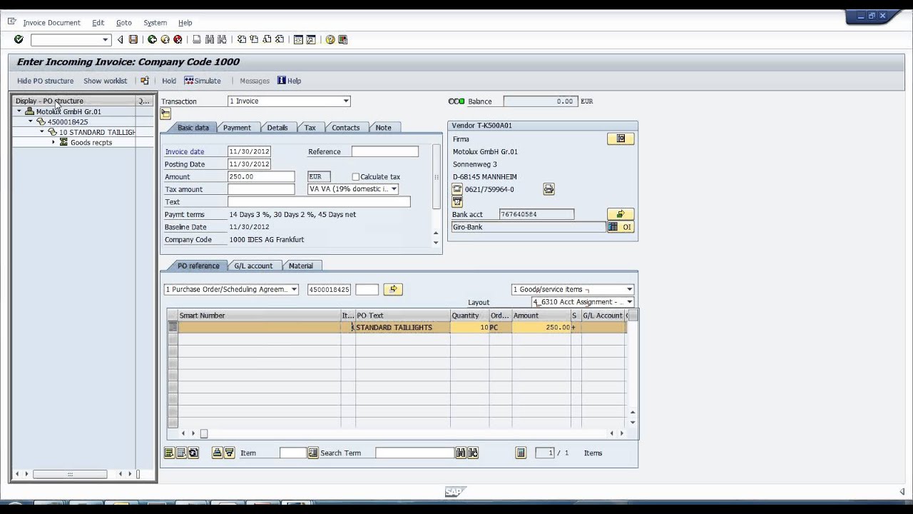 How To Post Invoice In SAP YouTube