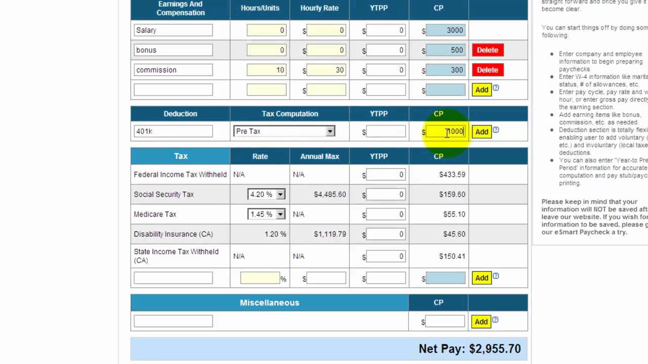 Payroll Calculator 4 0 1 5 Compperhendtrus