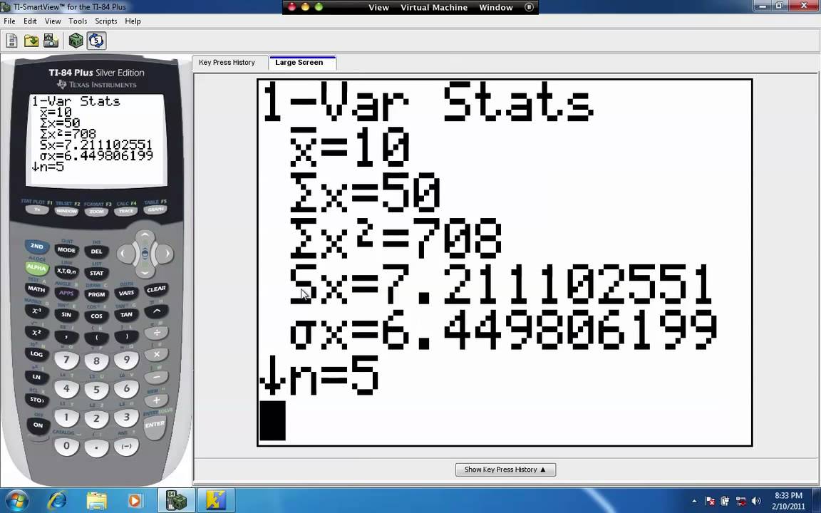 Range Variance Standard Deviation On The TI 83 84 Calculator YouTube