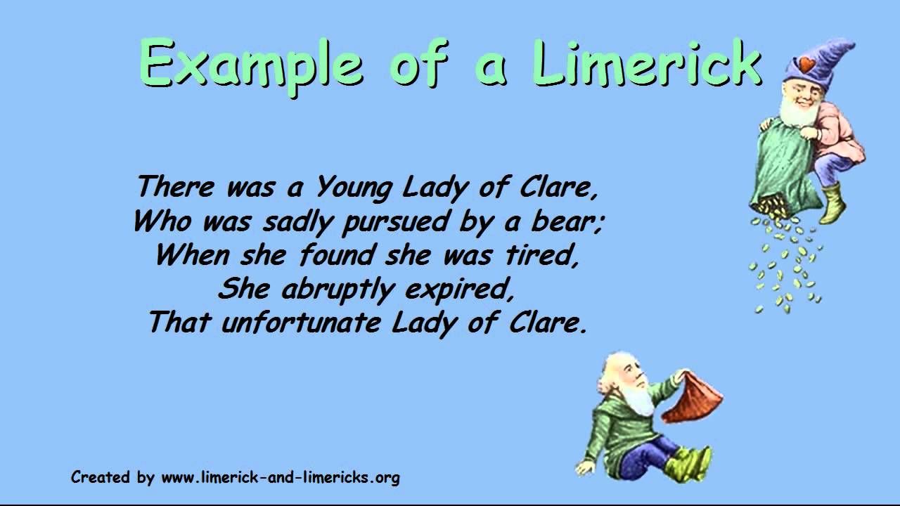  Limericks How To Write A Limerick Guide To Limericks And 