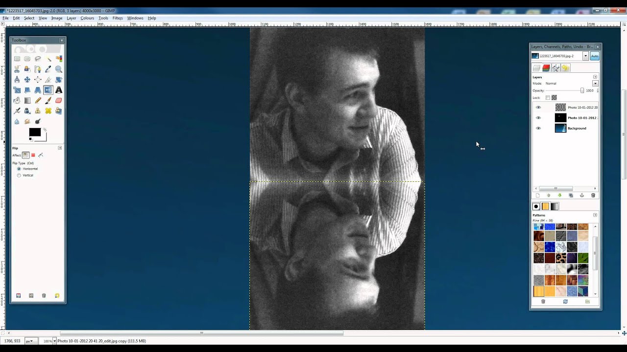 How To Mirror Image In Gimp