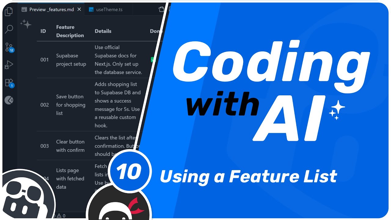 Coding with AI #10 - Using a Feature List