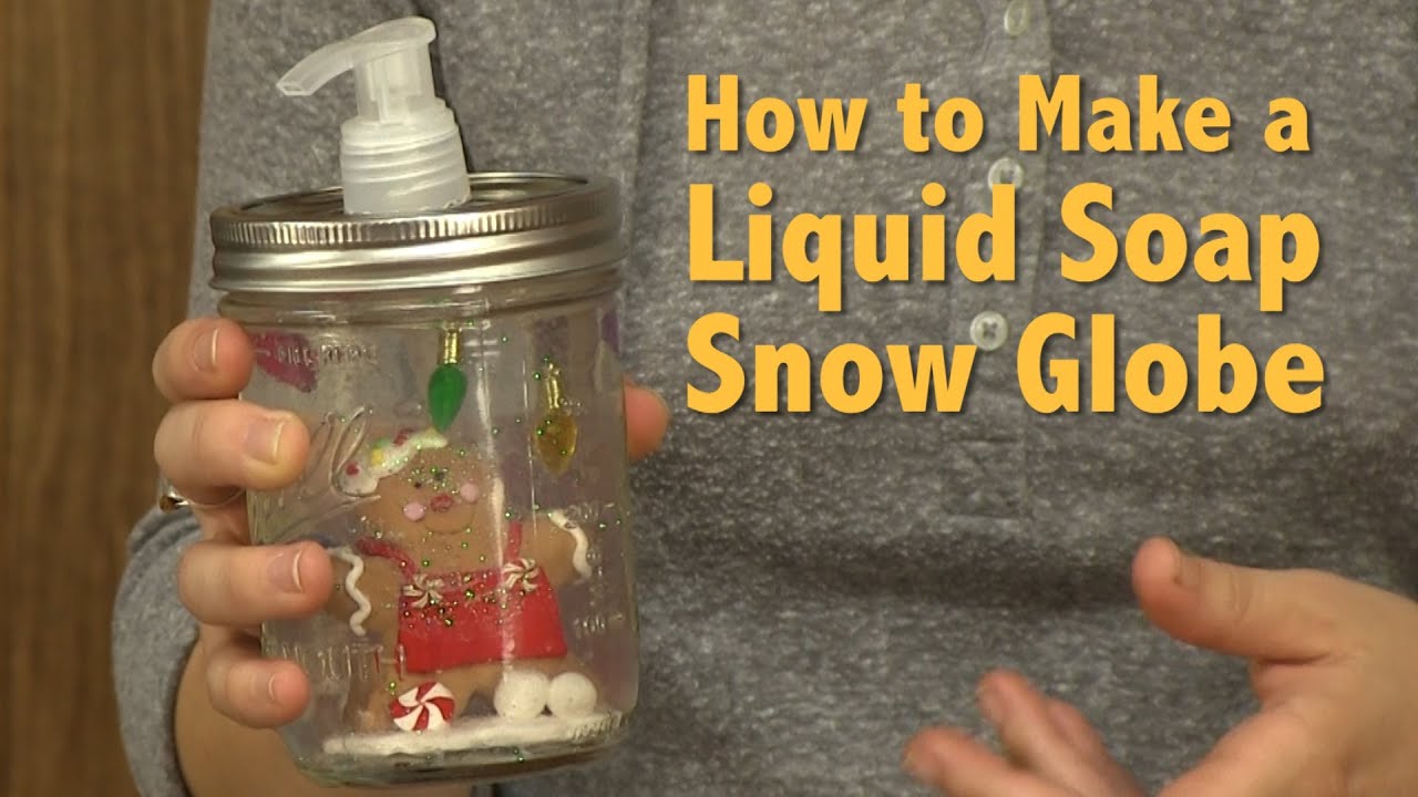 How To Make A Liquid Soap Snow Globe YouTube