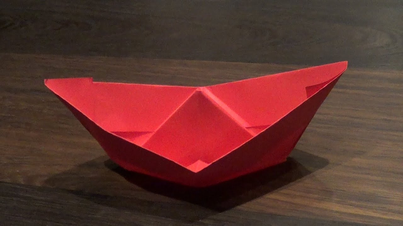 Origami Boat That Really Floats On Water YouTube