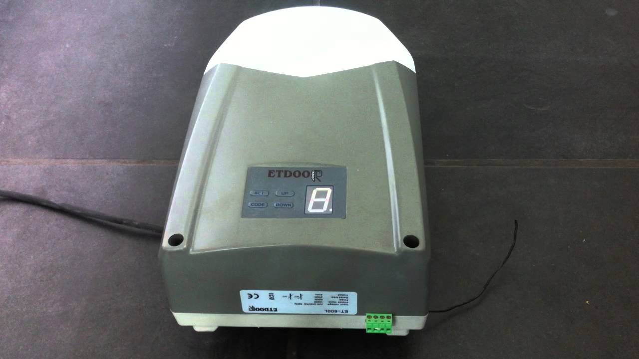 Garage door opener ETDOOR ET600L - YouTube