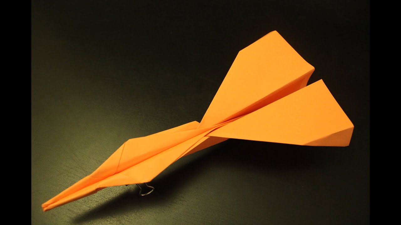 How To Make The Simple Fastest Paper Plane Origami Ever Instruction 