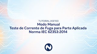 Tutorial ASE100 - Modo Manual - Teste de Corrente de Fuga - Método ...