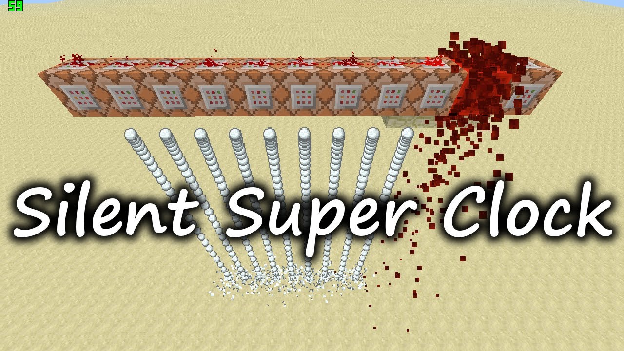 How To Make A Silent Super Fast Redstone Clock 1 7 YouTube