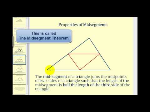 Introduction to the Midsegments of a Triangle ( Video ) | Geometry | CK ...