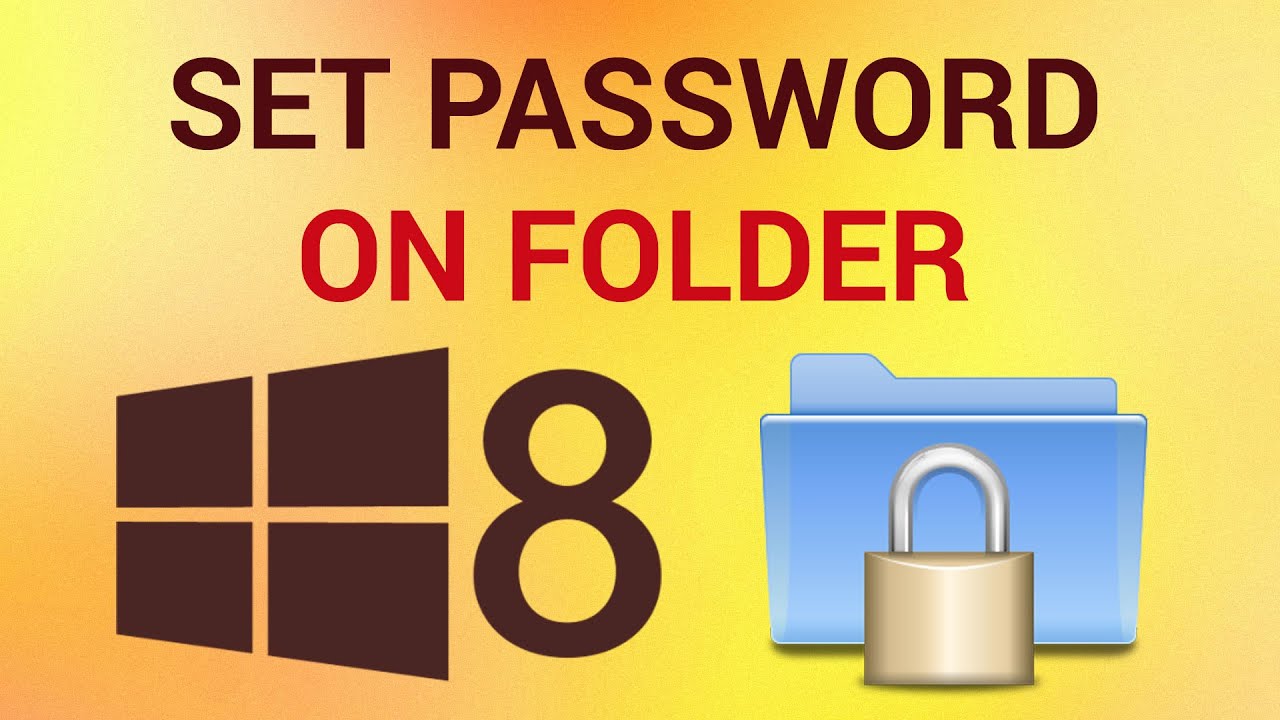 How To Set Password On Folder In Windows 8 YouTube