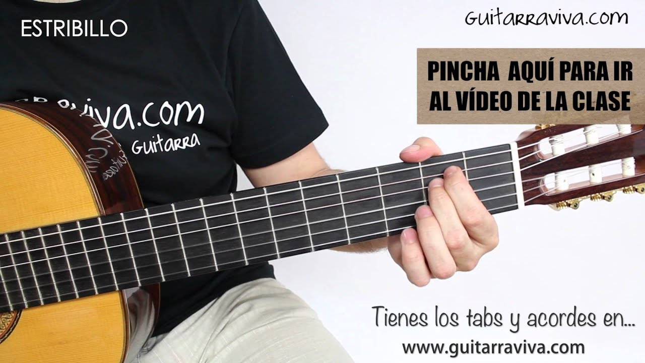 DEMOSTRACIÓN DE COMO TOCAR TE HE ECHADO DE MENOS guitarraviva - YouTube