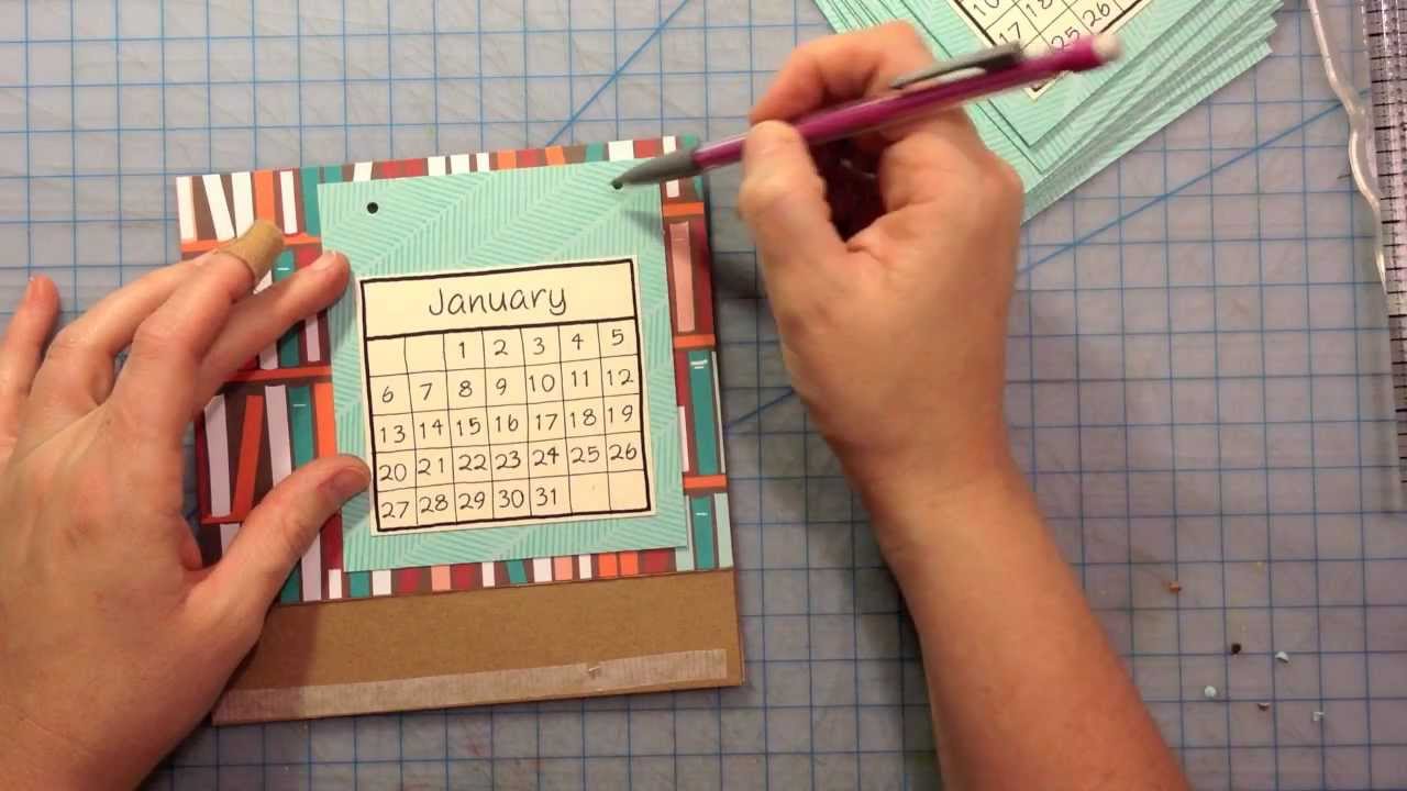 How To Make A Desktop Calendar YouTube