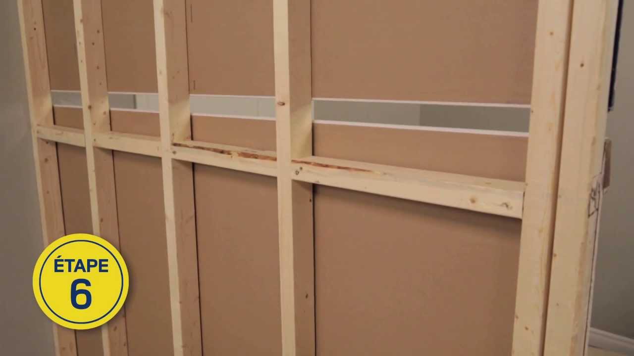 RONA - Comment construire un mur intérieur - YouTube