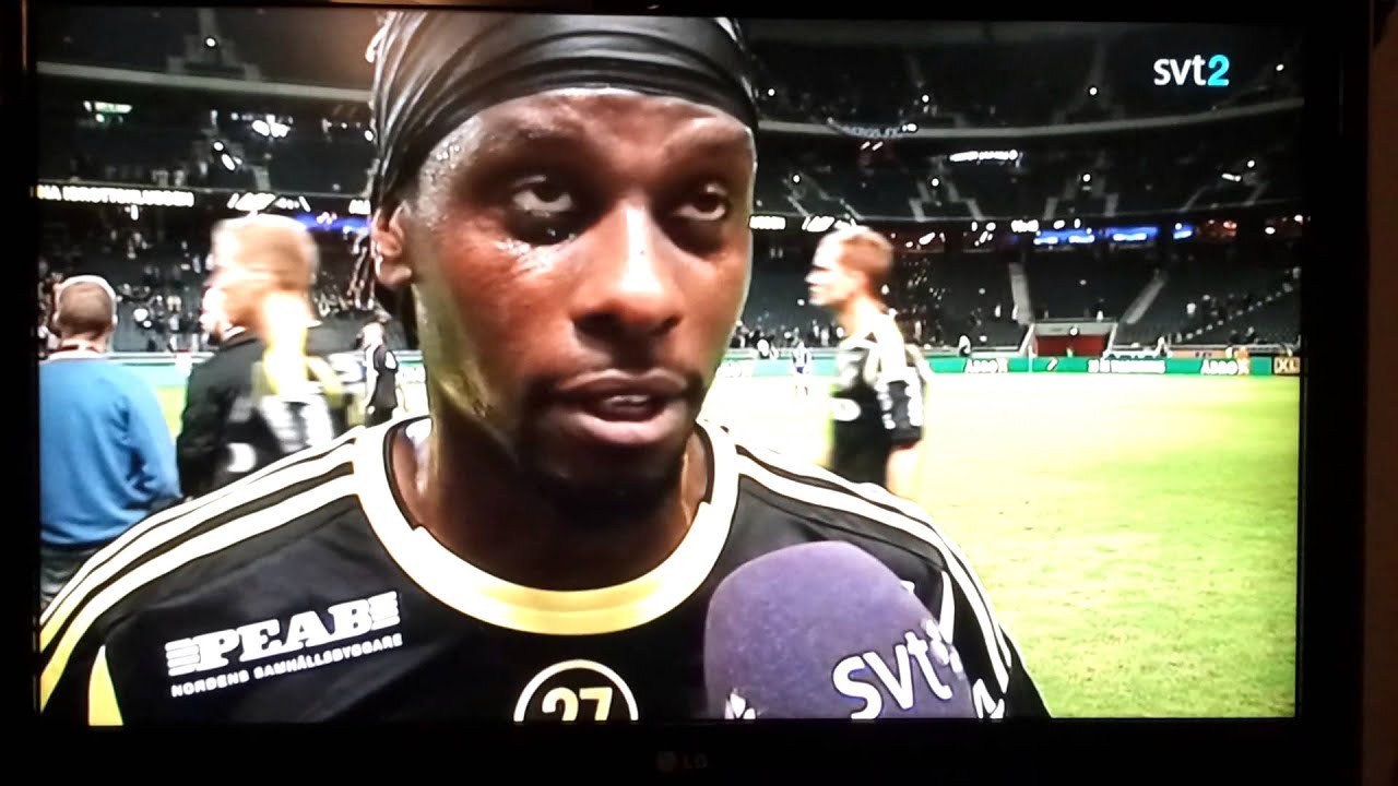 Martin Mutumba efter AIK's 3-2 seger 2013-08-19 - YouTube