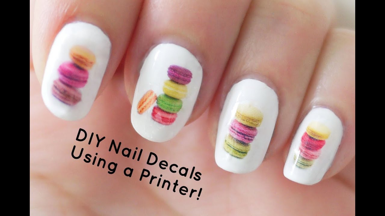 DIY Nail Art Decals Using A Printer YouTube
