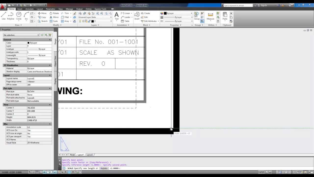 AutoCAD Title Block Insert And Scale To Fit Layout YouTube