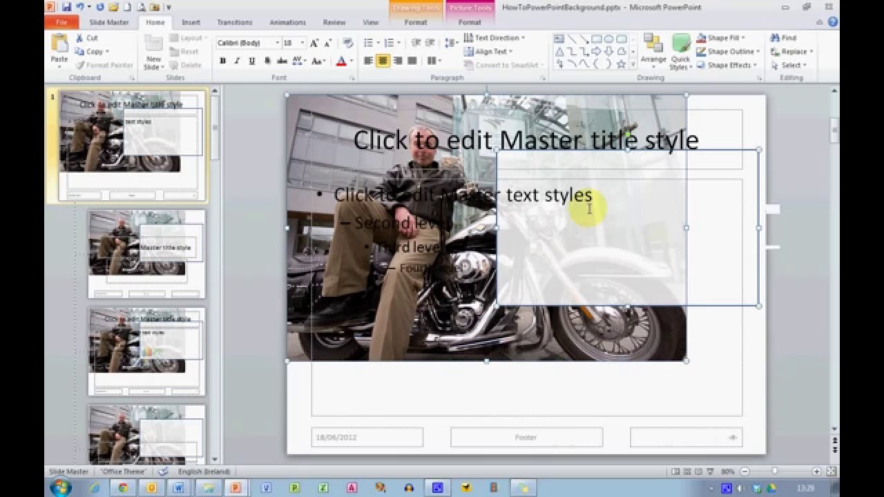 How To Use Your Own Photos As A Slide Background In PowerPoint YouTube