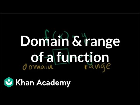 Domain and Range of a Function ( Video ) | Algebra | CK-12 Foundation