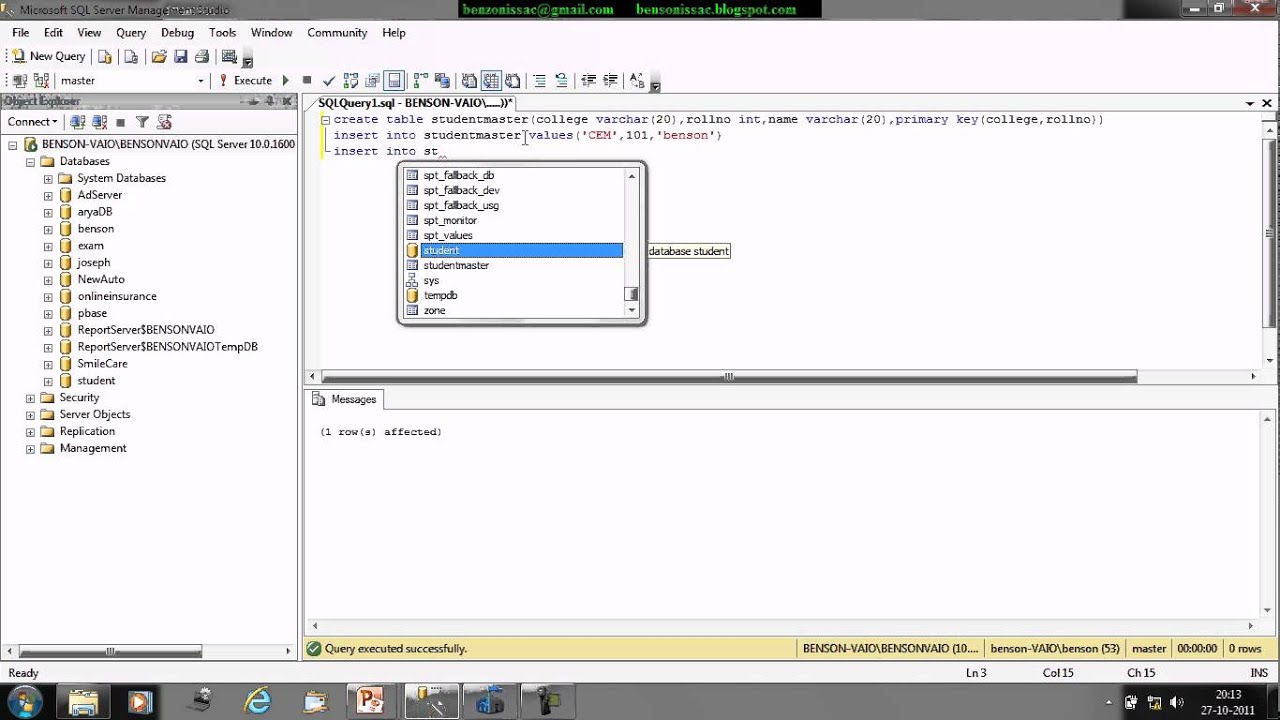 Sql Composite Primarykey Youtube