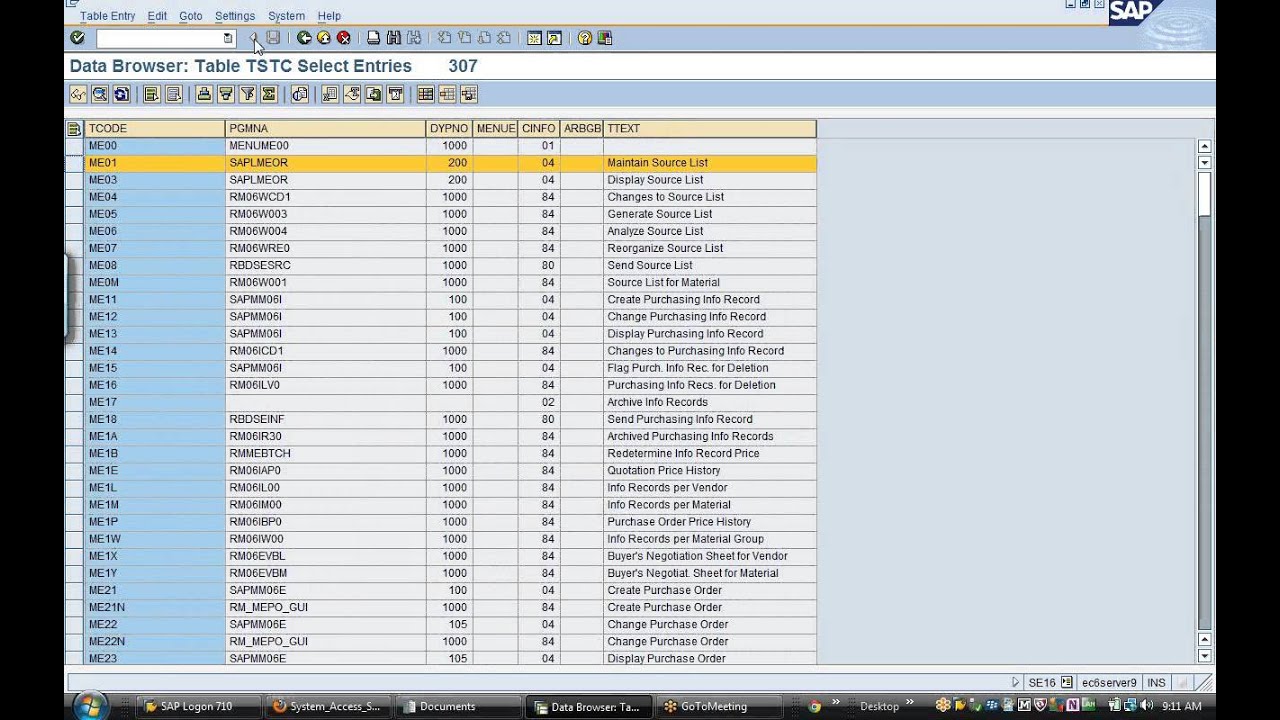 SAP TCODE FINDER YouTube