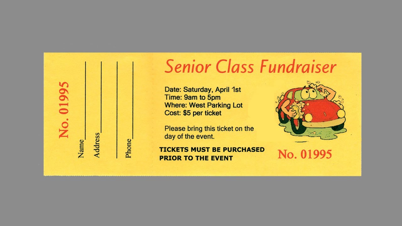 How To Make Your Own Raffle Tickets Part 2 YouTube