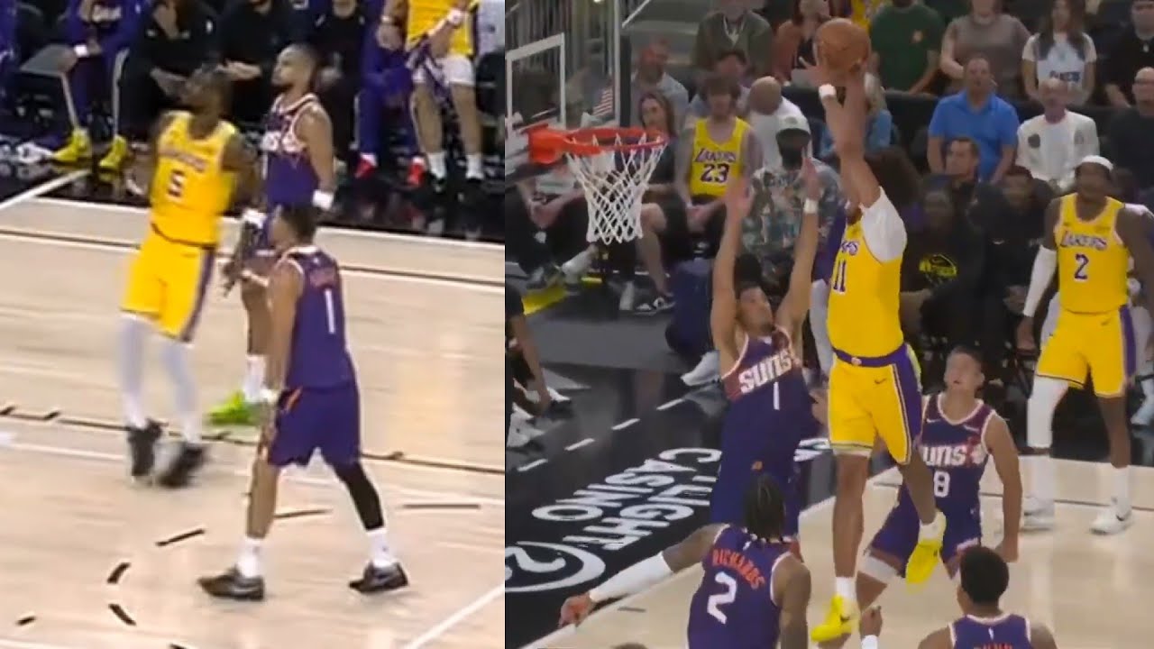 Jaxson Hayes 接應 Austin Reaves 的傳球，上演驚人 Alley Oop 隔扣 Devin Booker | 籃球場 ...