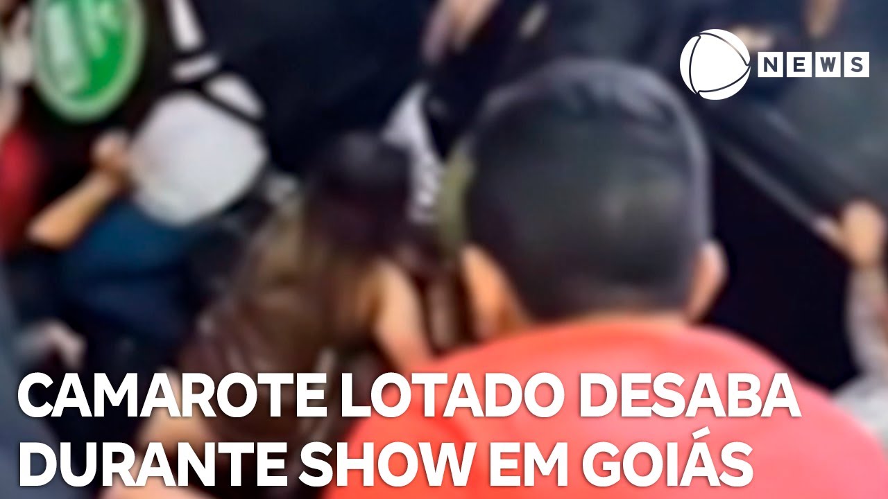 Camarote lotado desaba durante exposição agropecuária em Goiás