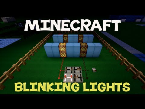 Minecraft Tutorial: How To Make Blinking Lights - YouTube