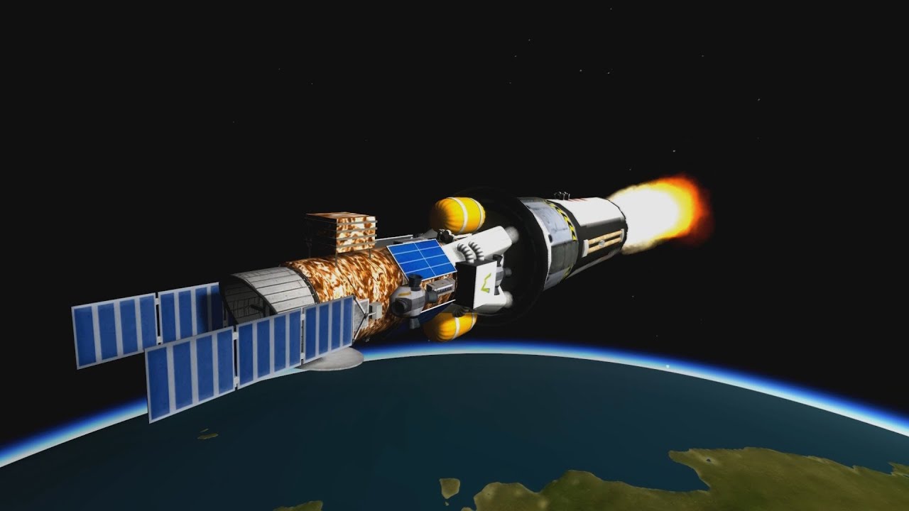 KSP - Satellite Launch Cinematic - YouTube