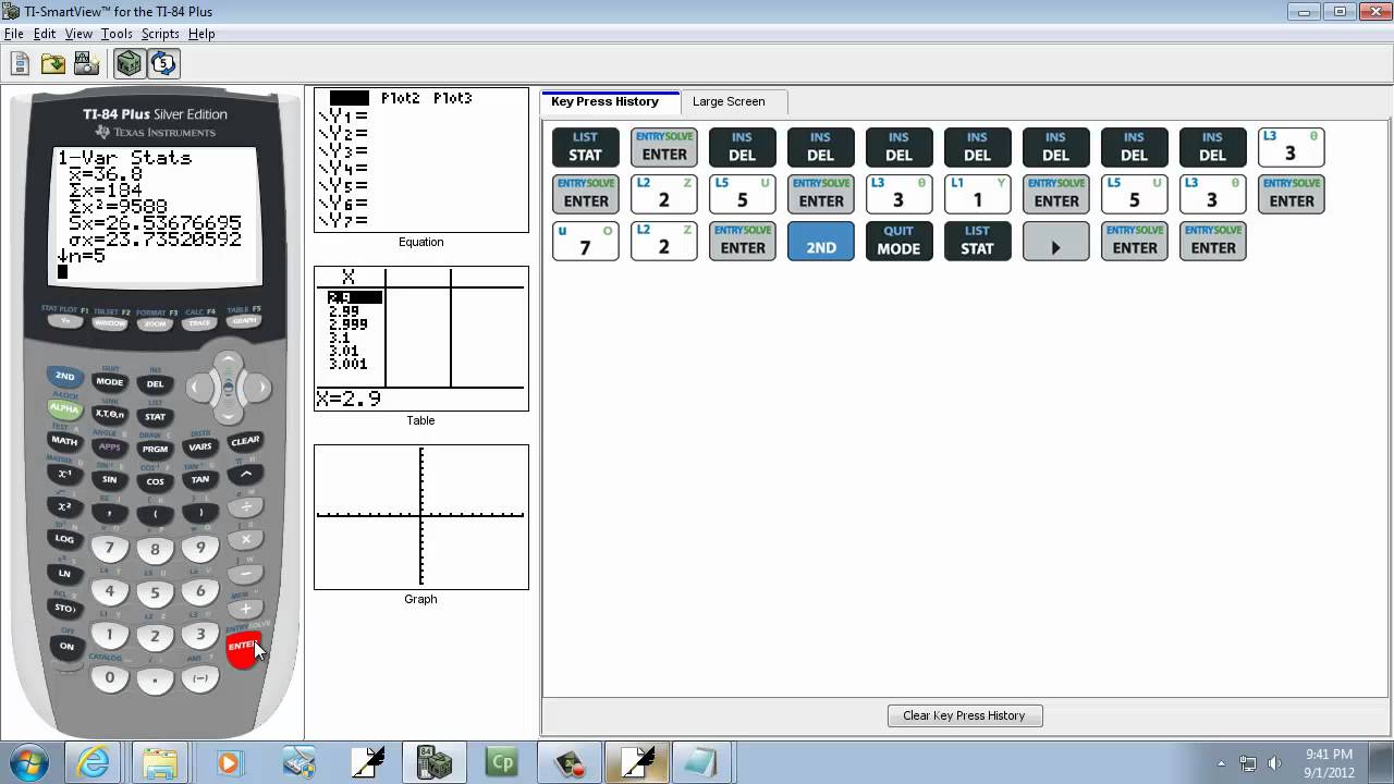 Elementary Statistics Finding The Sample Variance Using The TI 83 84 Calculator YouTube