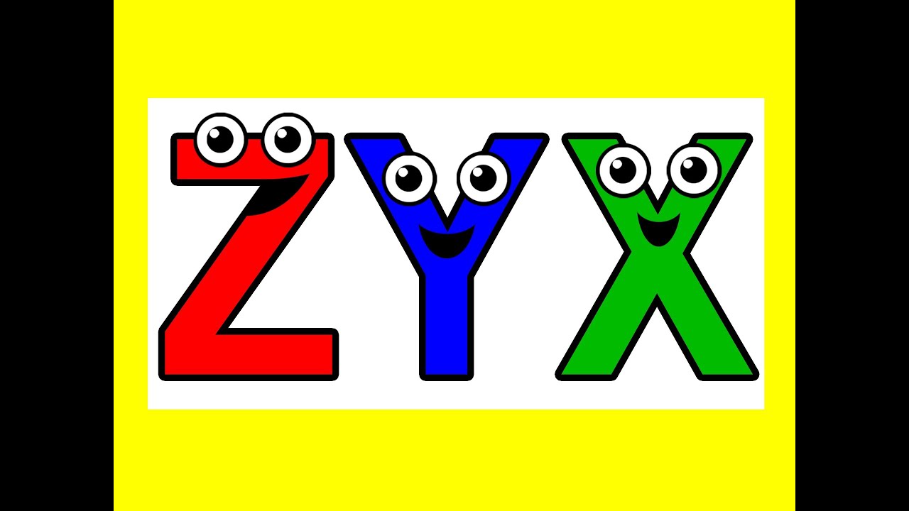  Alphabet Backwards Sing ZYX ABC Song Kids Learning Nursery Song 