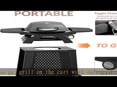 MASTER COOK Portable Propane Gas Grill with Cart - Zefeel