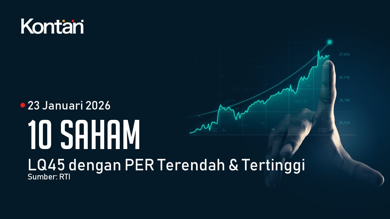 IHSG Kembali Turun hari ini, 10 Saham LQ45 dengan PER Terendah ...