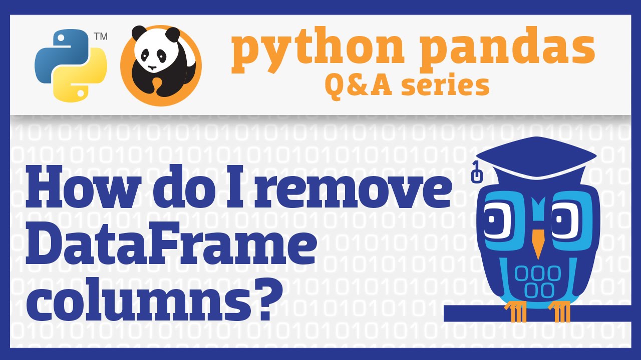 PyVideo How Do I Remove Columns From A Pandas DataFrame 