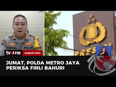 Polda Metro Jaya akan Periksa Firli Bahuri Minggu Ini - tvOne