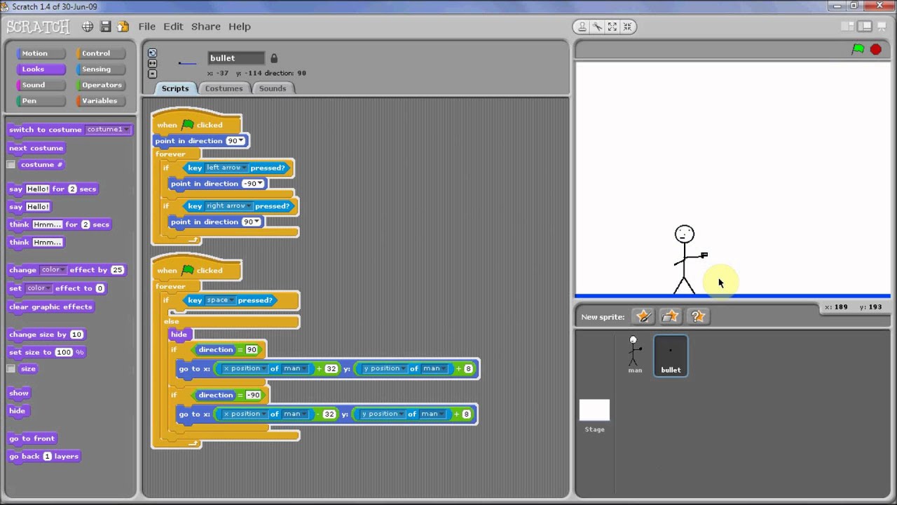 Scratch How To Make A Shooting Game YouTube