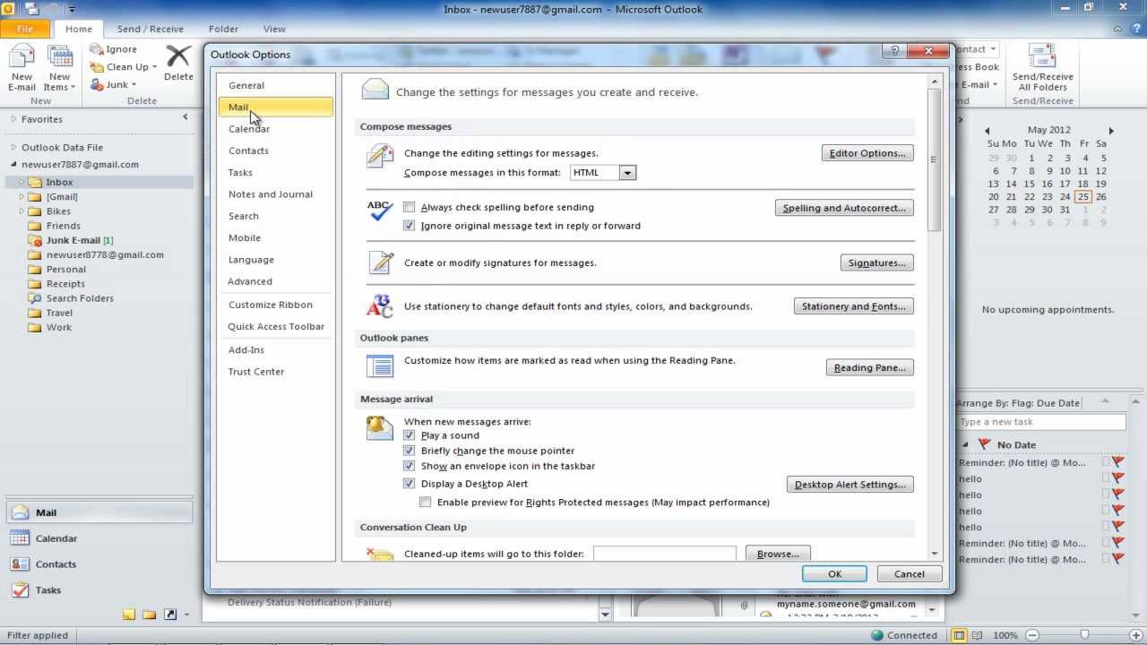 How To Create Signature In Outlook 2010 YouTube