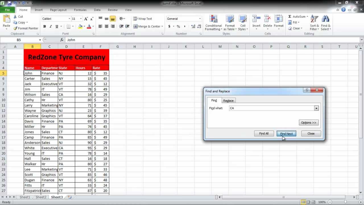 How To Find And Replace Data In Excel 2010 YouTube