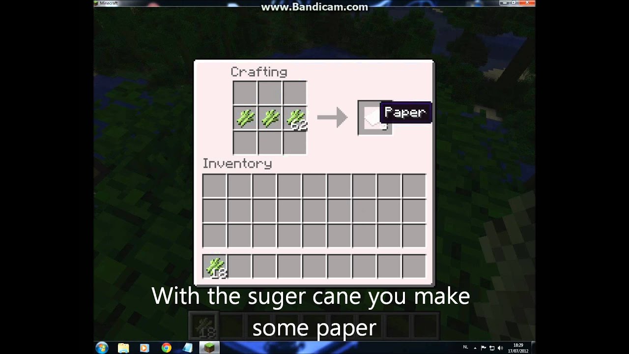 Minecraft How To Craft Paper books And Bookshelves YouTube