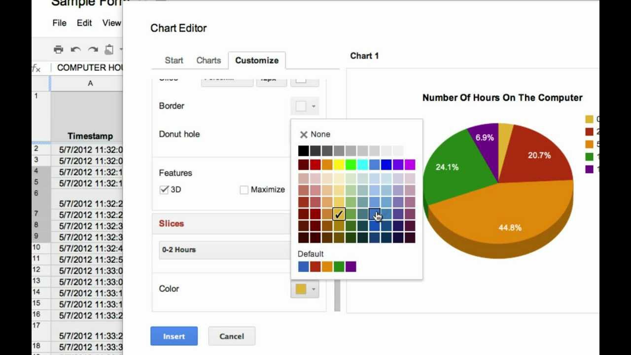 Making Charts In Google Spreadsheets YouTube