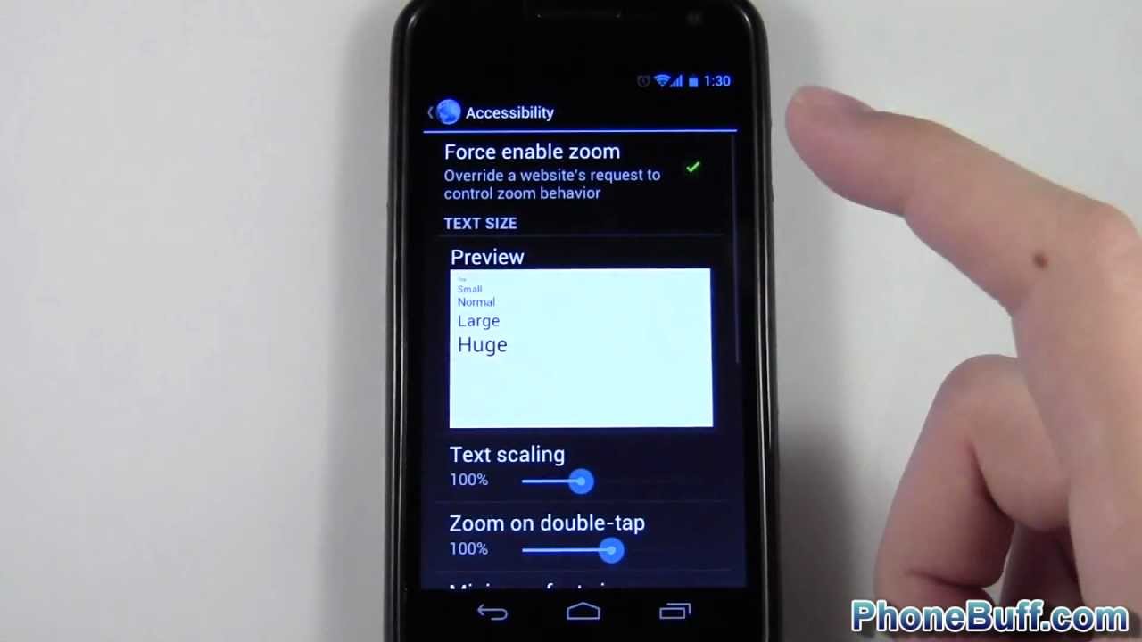 How To Make The Font Size Bigger On Android YouTube