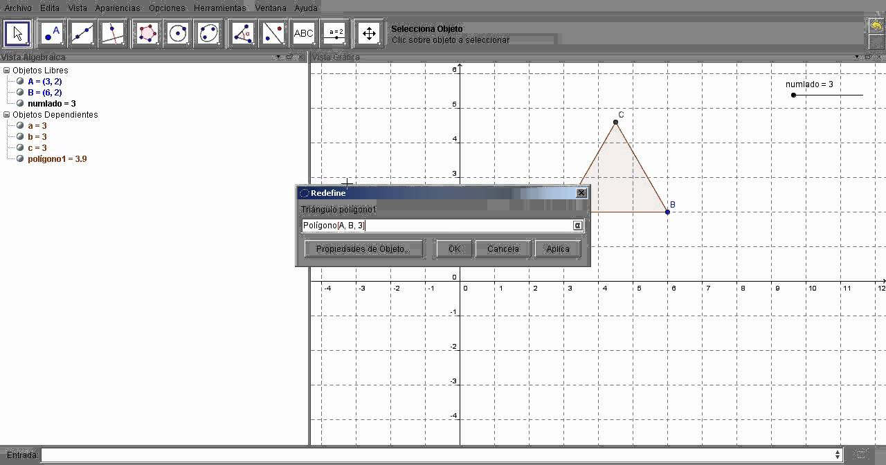 Uso de deslizadores en Geogebra - YouTube